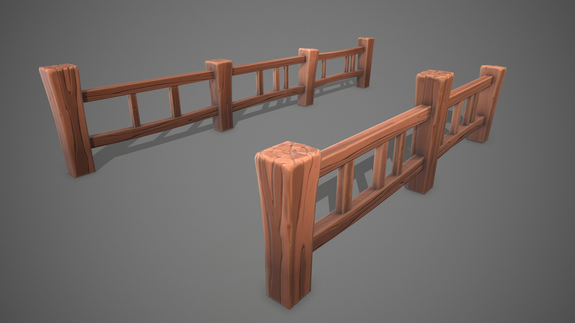 Stylized Fence 3D - TurboSquid 1870183