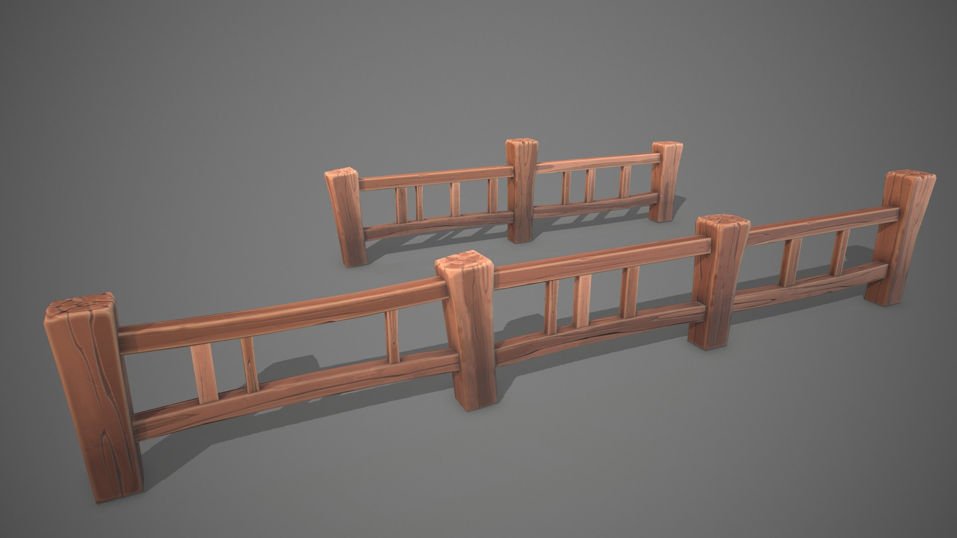 Stylized Fence 3D - TurboSquid 1870183