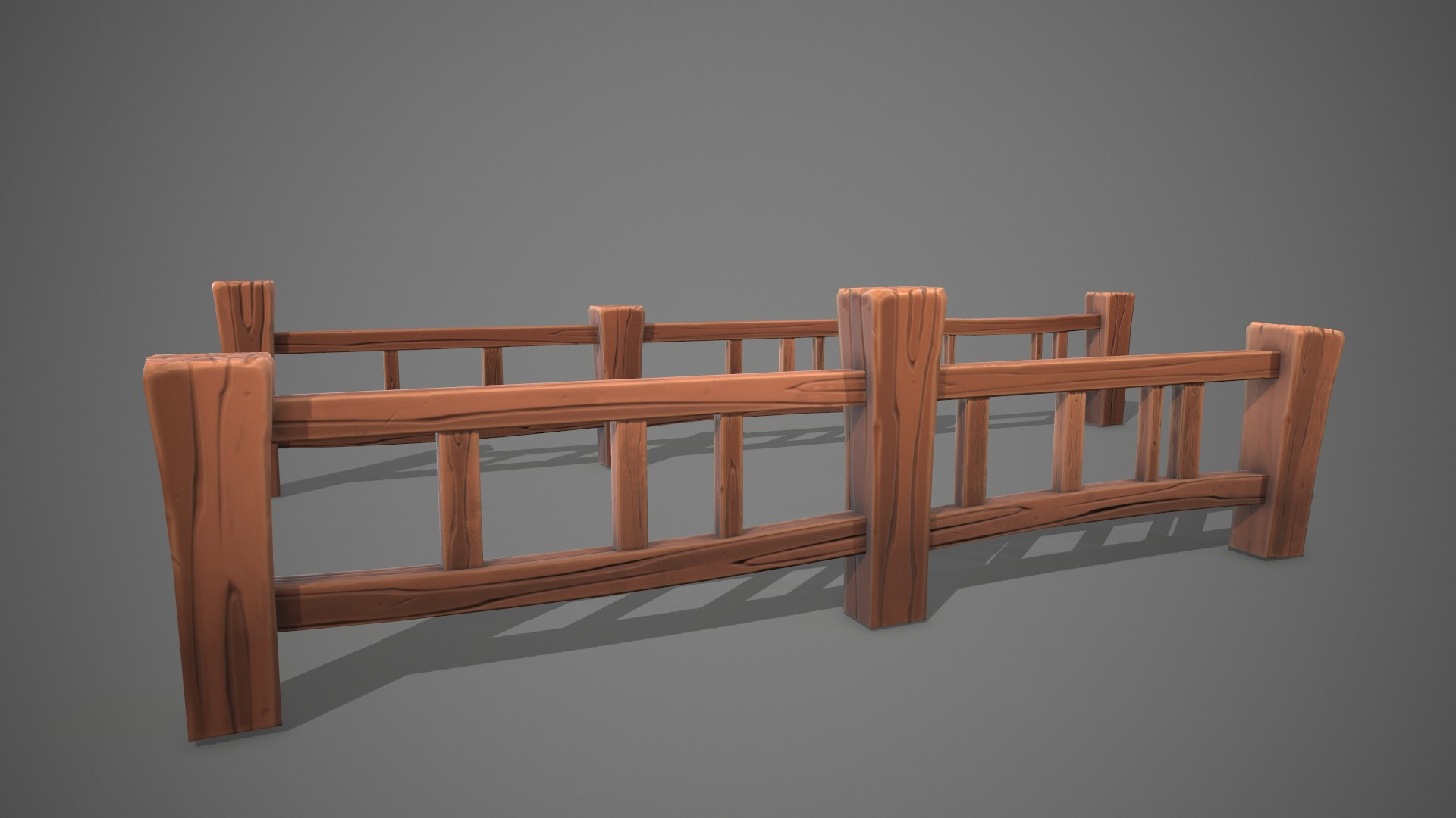 Stylized Fence 3D - TurboSquid 1870183