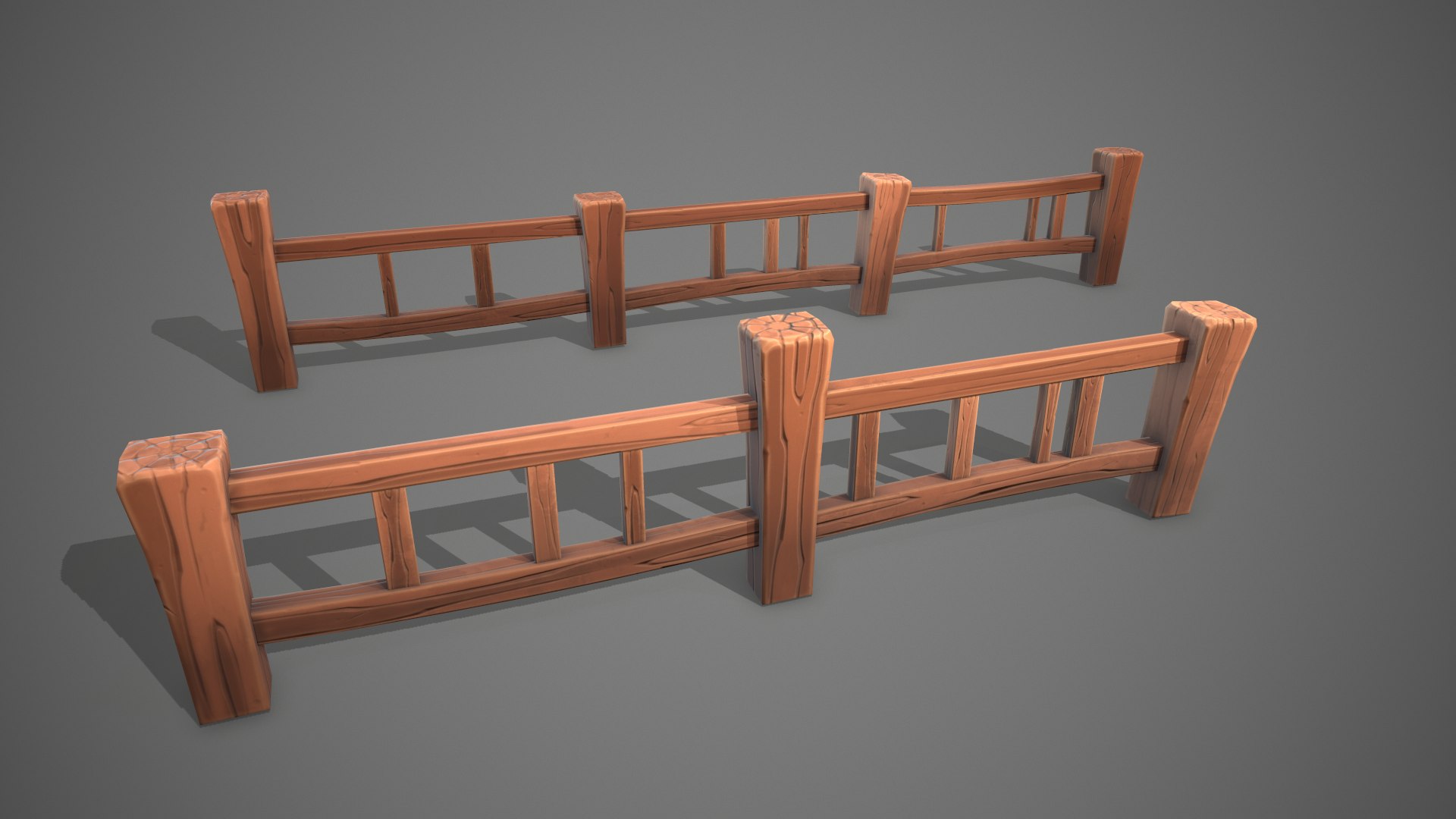 Stylized Fence 3D - TurboSquid 1870183