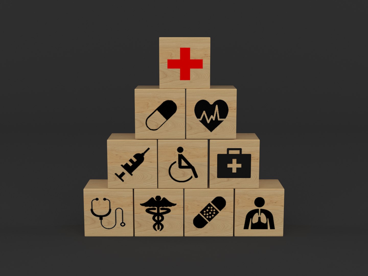 Icons Healthcare 3D Model - TurboSquid 1529674