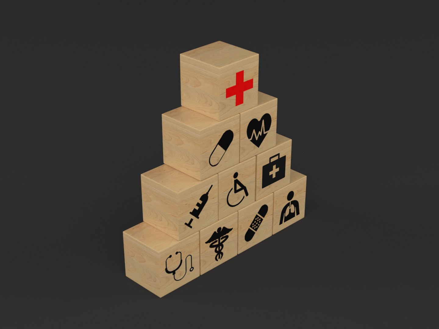 Icons Healthcare 3D Model - TurboSquid 1529674