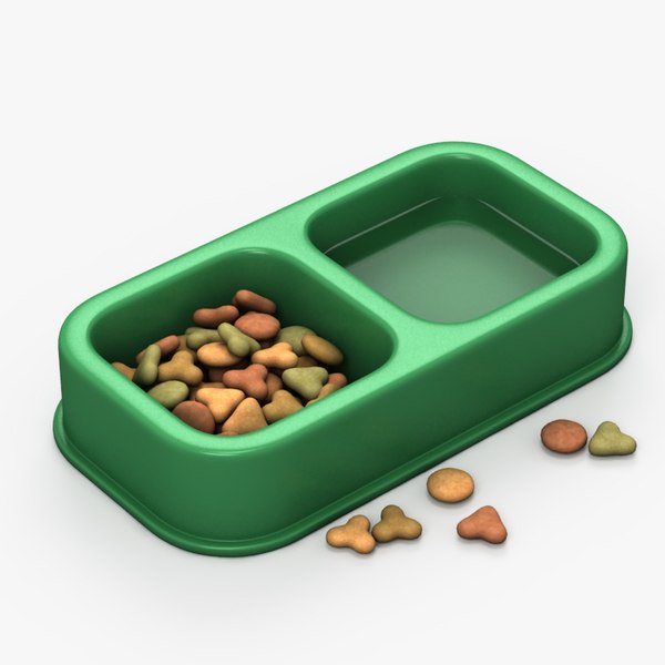 3d model pet food bowl
