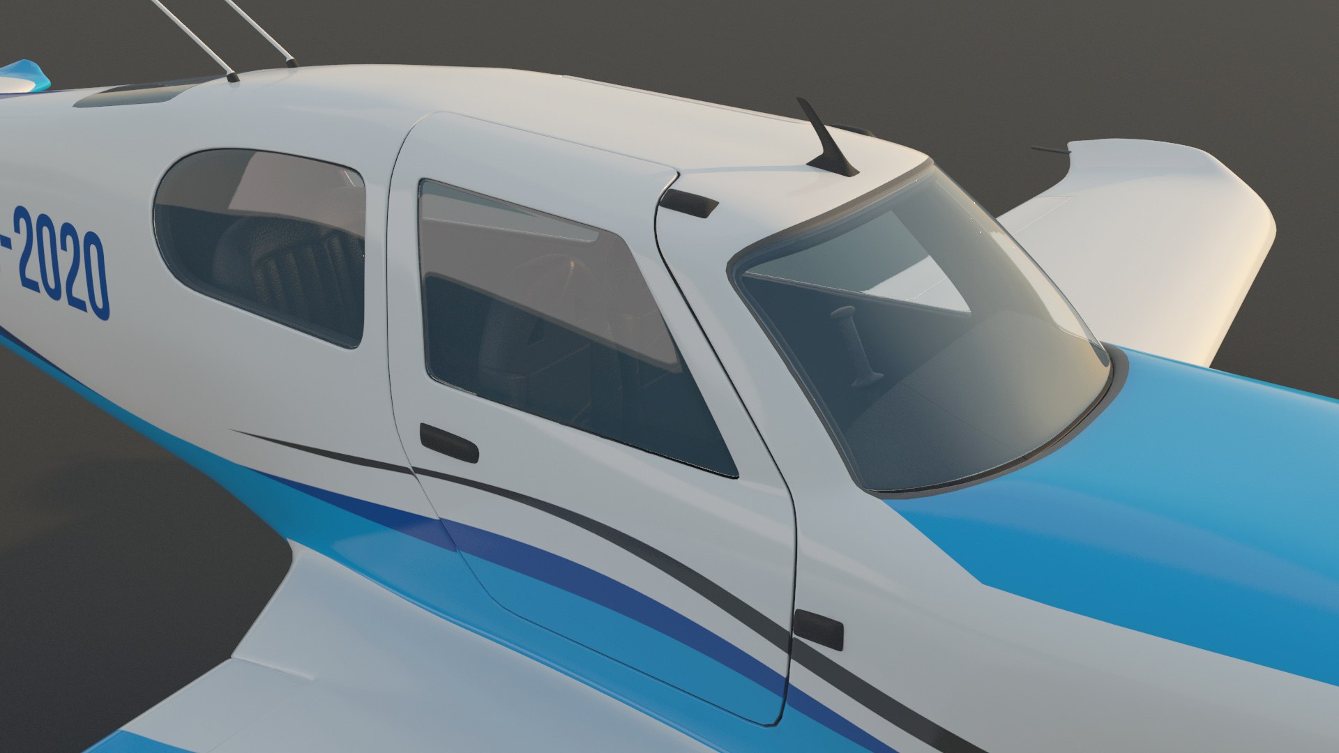 Generic Light Aircraft Airplane 3D Model - TurboSquid 1470009