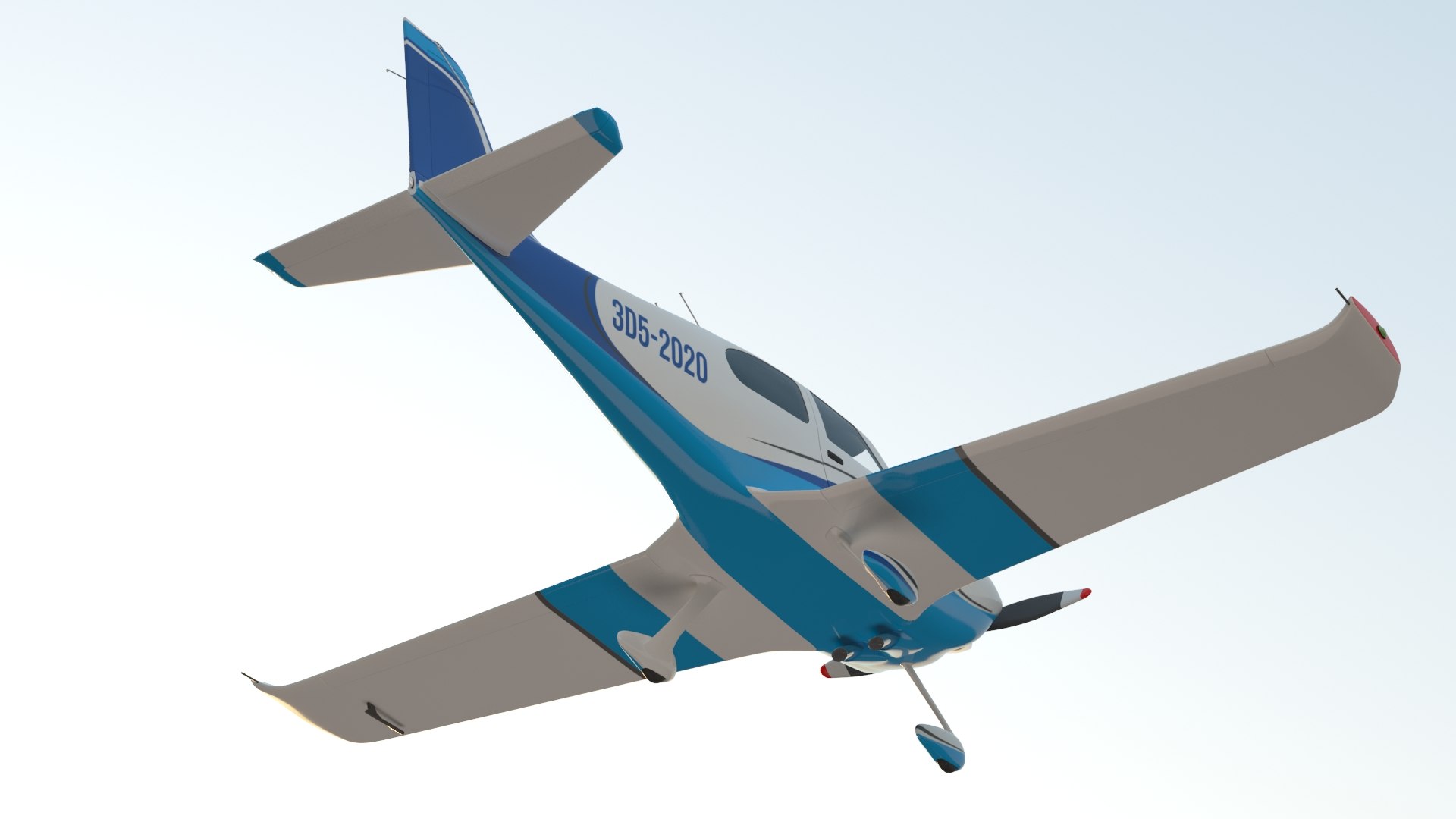 Generic Light Aircraft Airplane 3D Model - TurboSquid 1470009