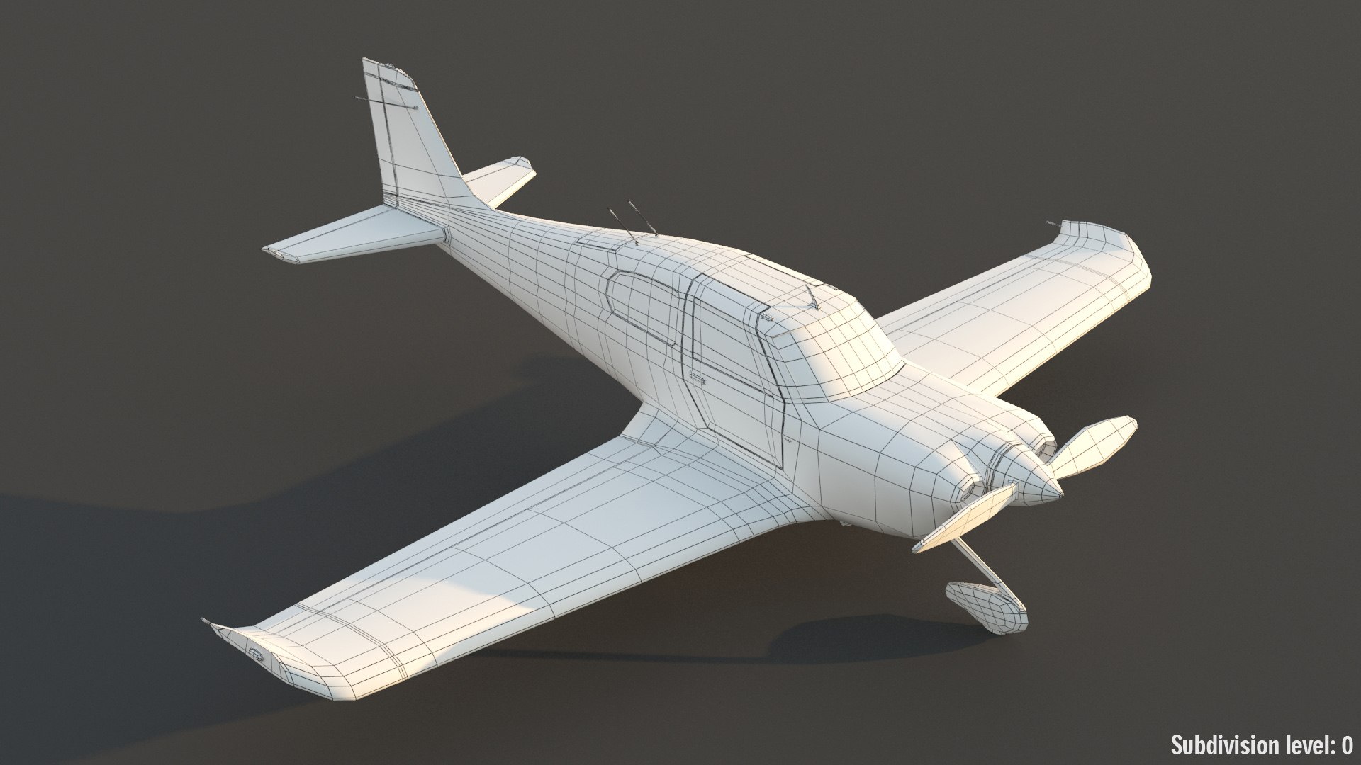 Generic Light Aircraft Airplane 3D Model - TurboSquid 1470009