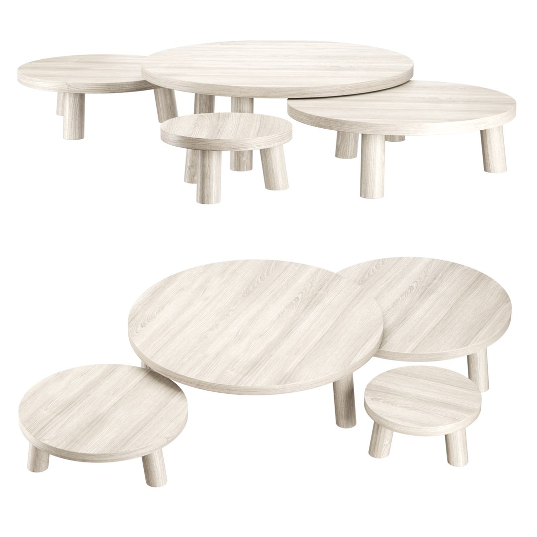 Ash Trifecta Tables By Christian Woo Model - TurboSquid 1755057