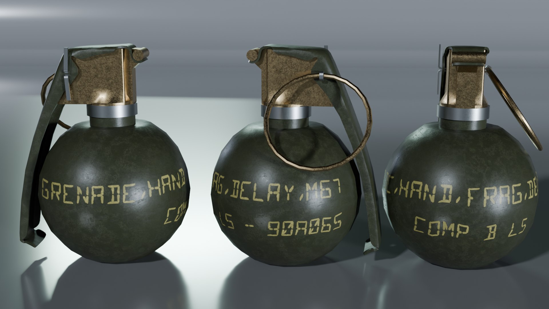 3D M67 Frag Grenade Model - TurboSquid 2289737