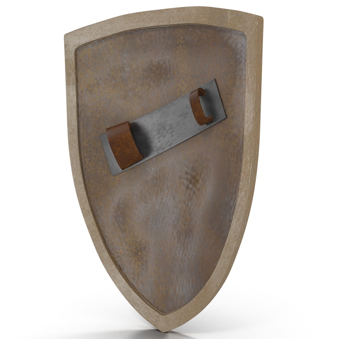 3d European Shield 2 Model