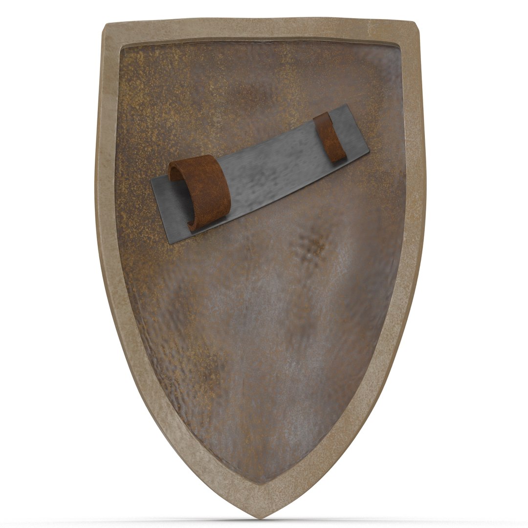3d European Shield 2 Model