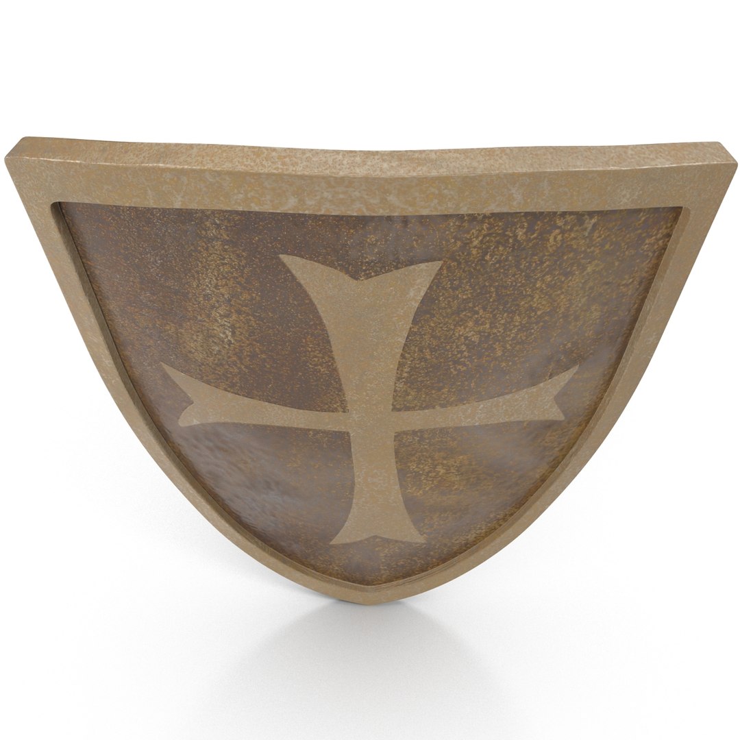 3d European Shield 2 Model