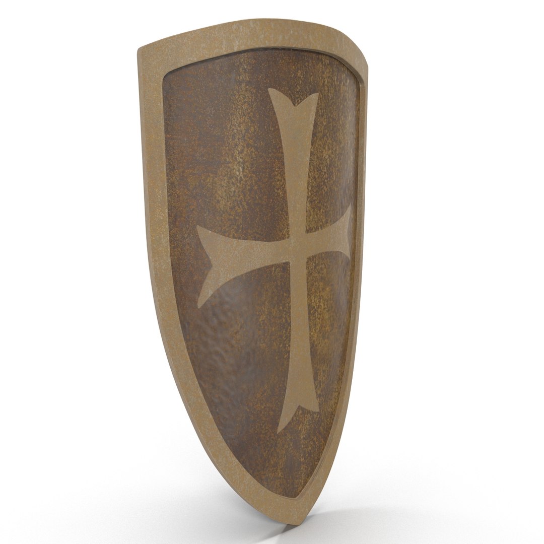 3d European Shield 2 Model