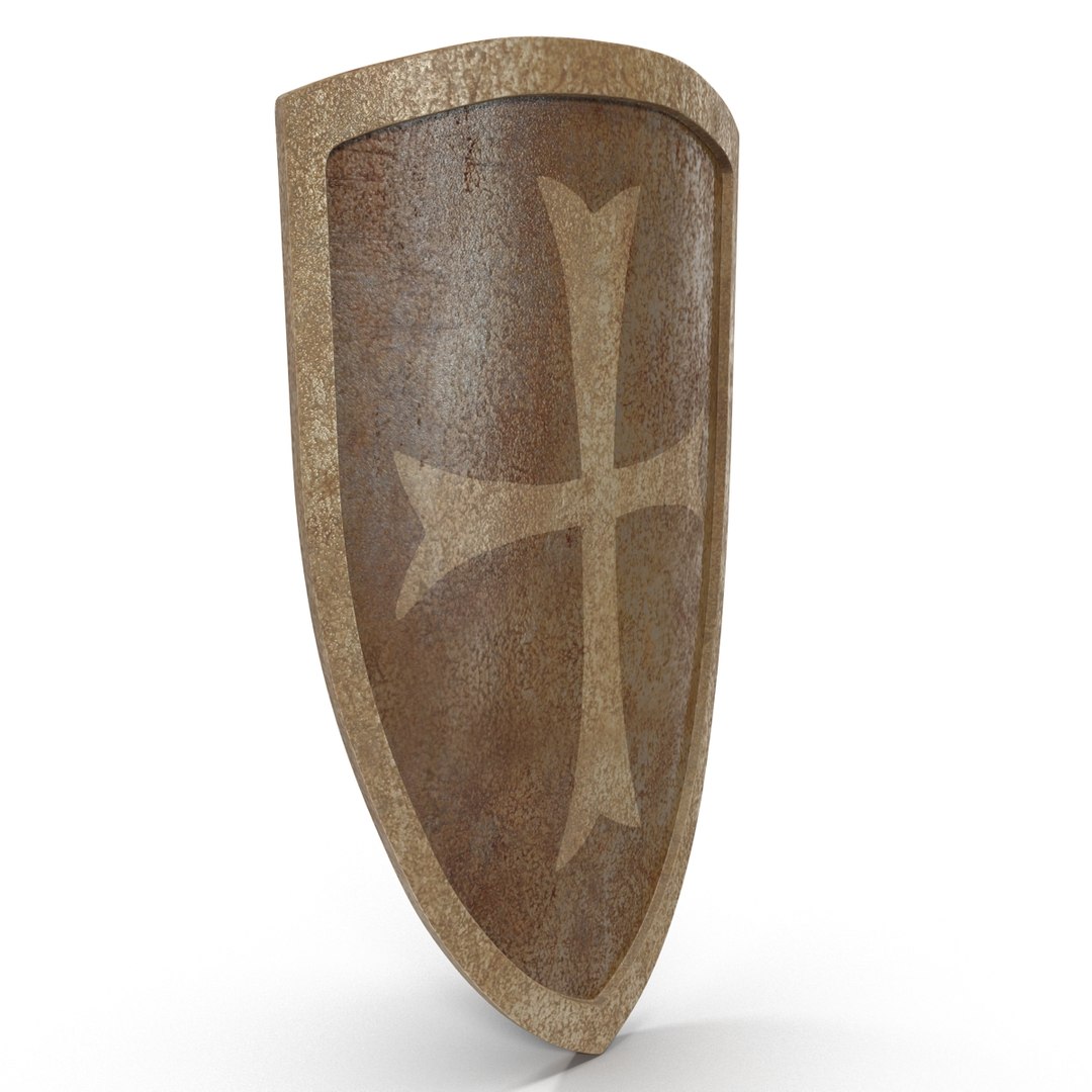 3d European Shield 2 Model