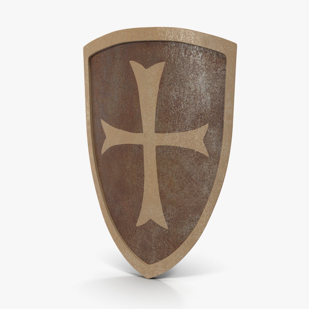 3d European Shield 2 Model