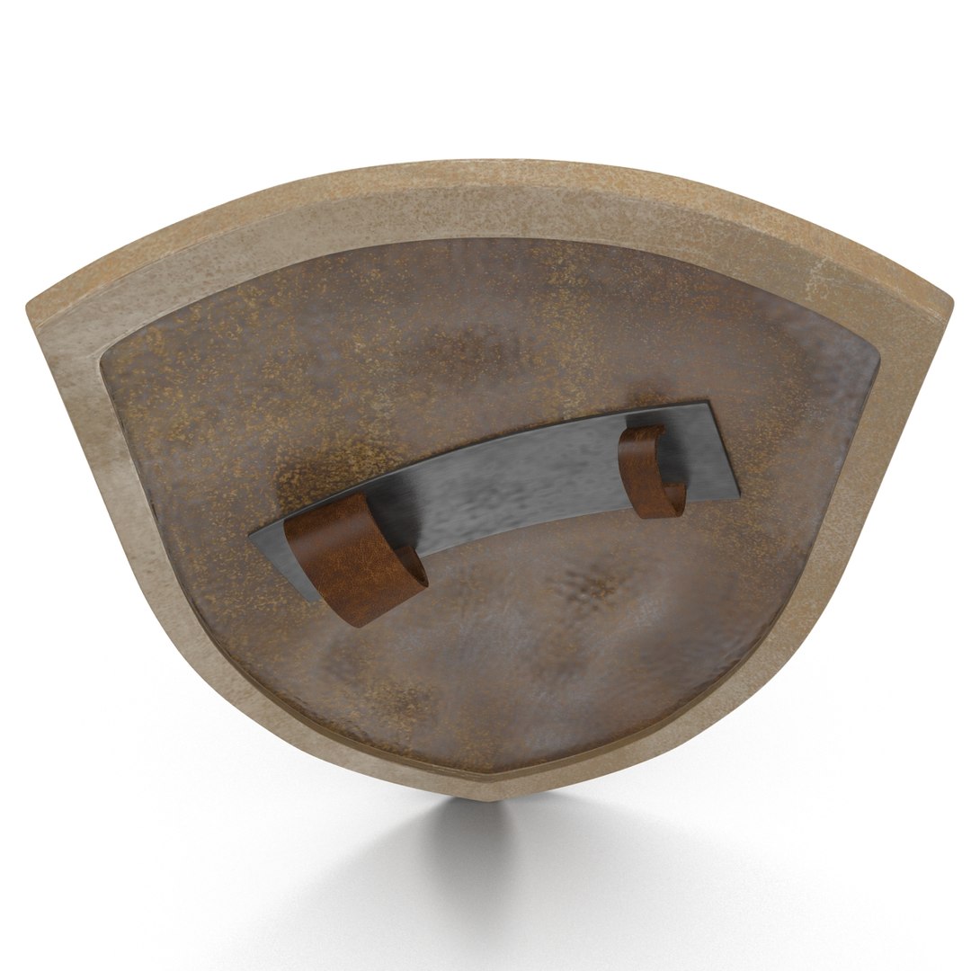 3d European Shield 2 Model