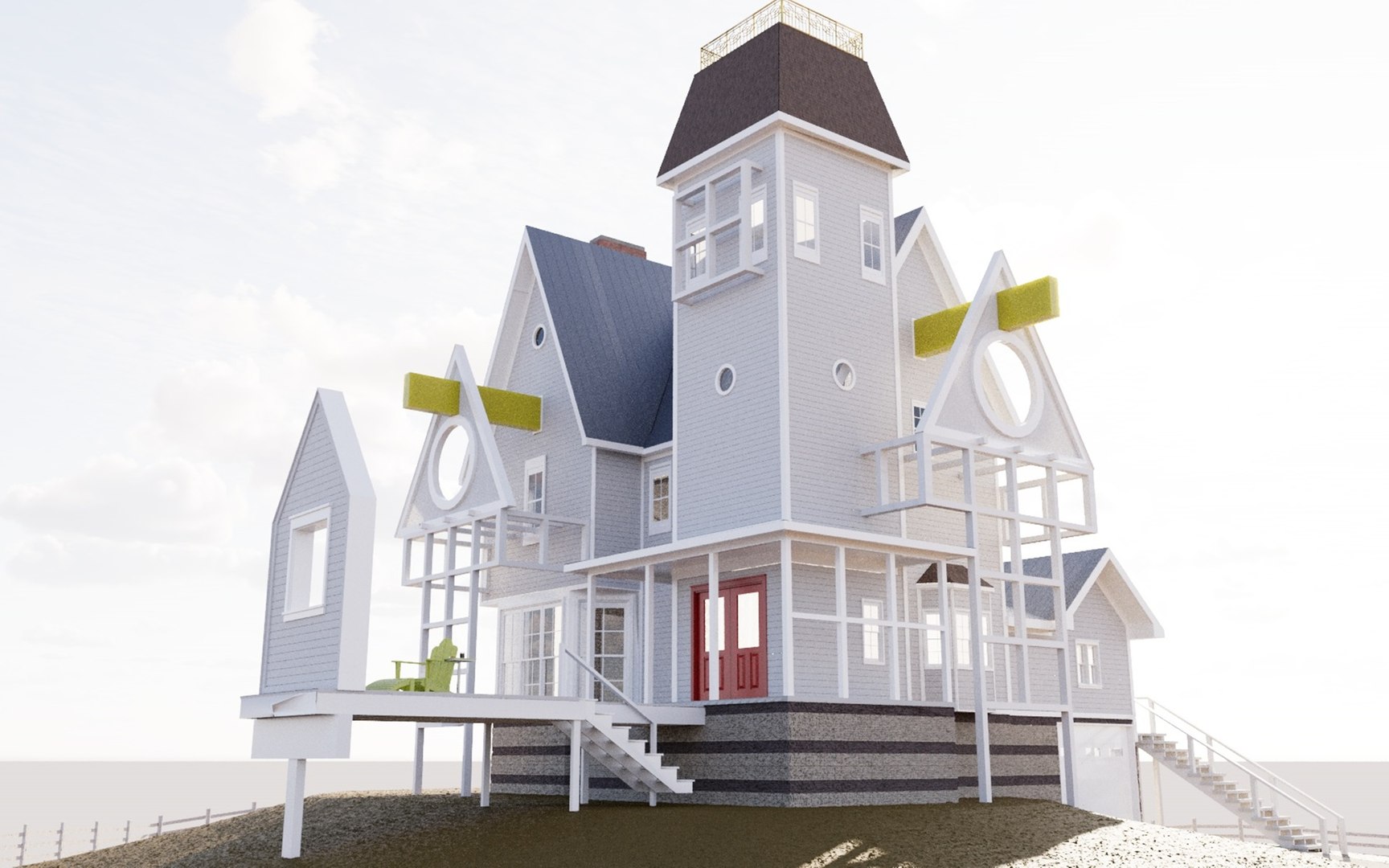 Beetlejuice House 3D Model - TurboSquid 2211653