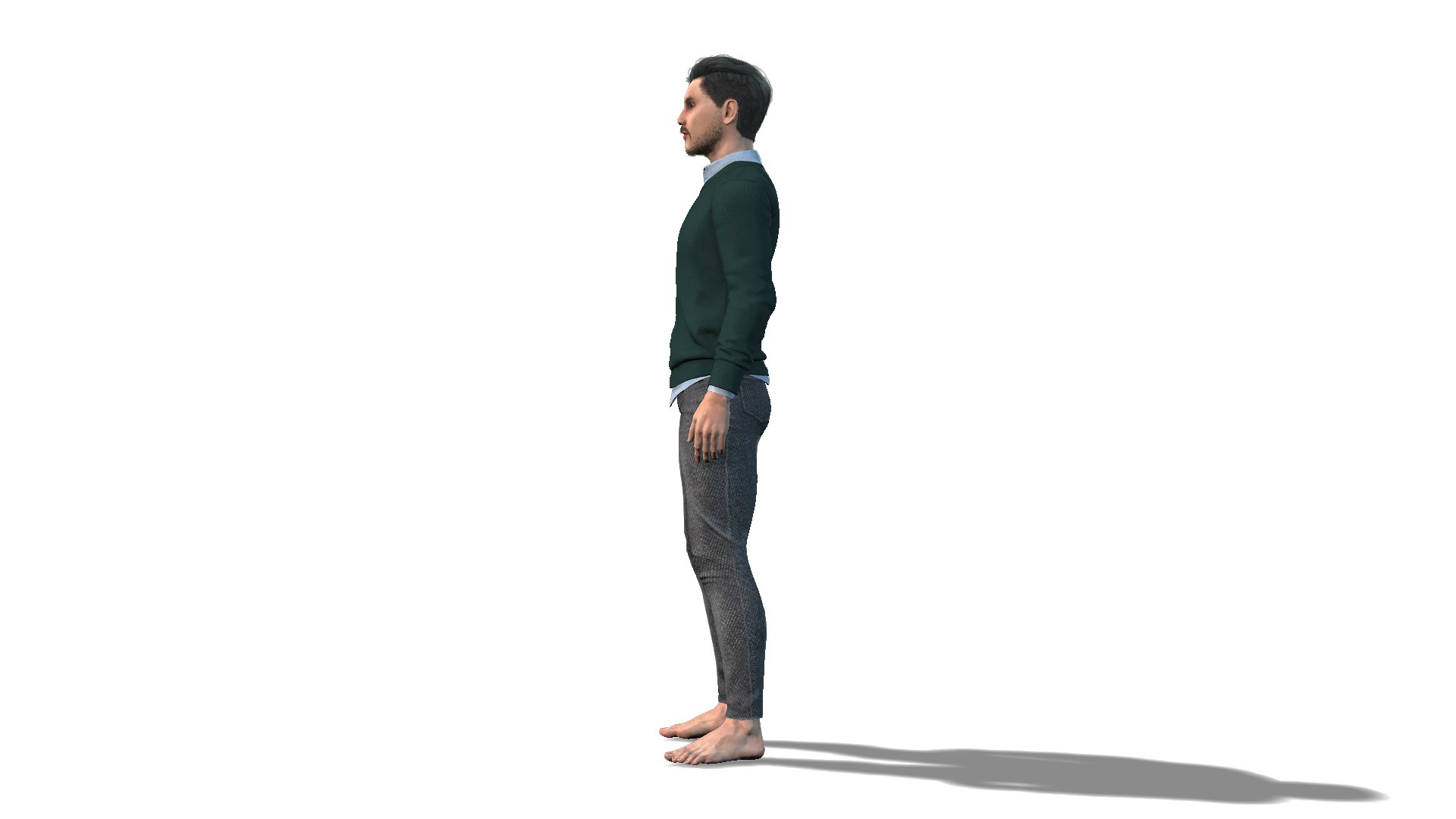Realistic Man Character Game And Animation Ready 3D Model - TurboSquid ...