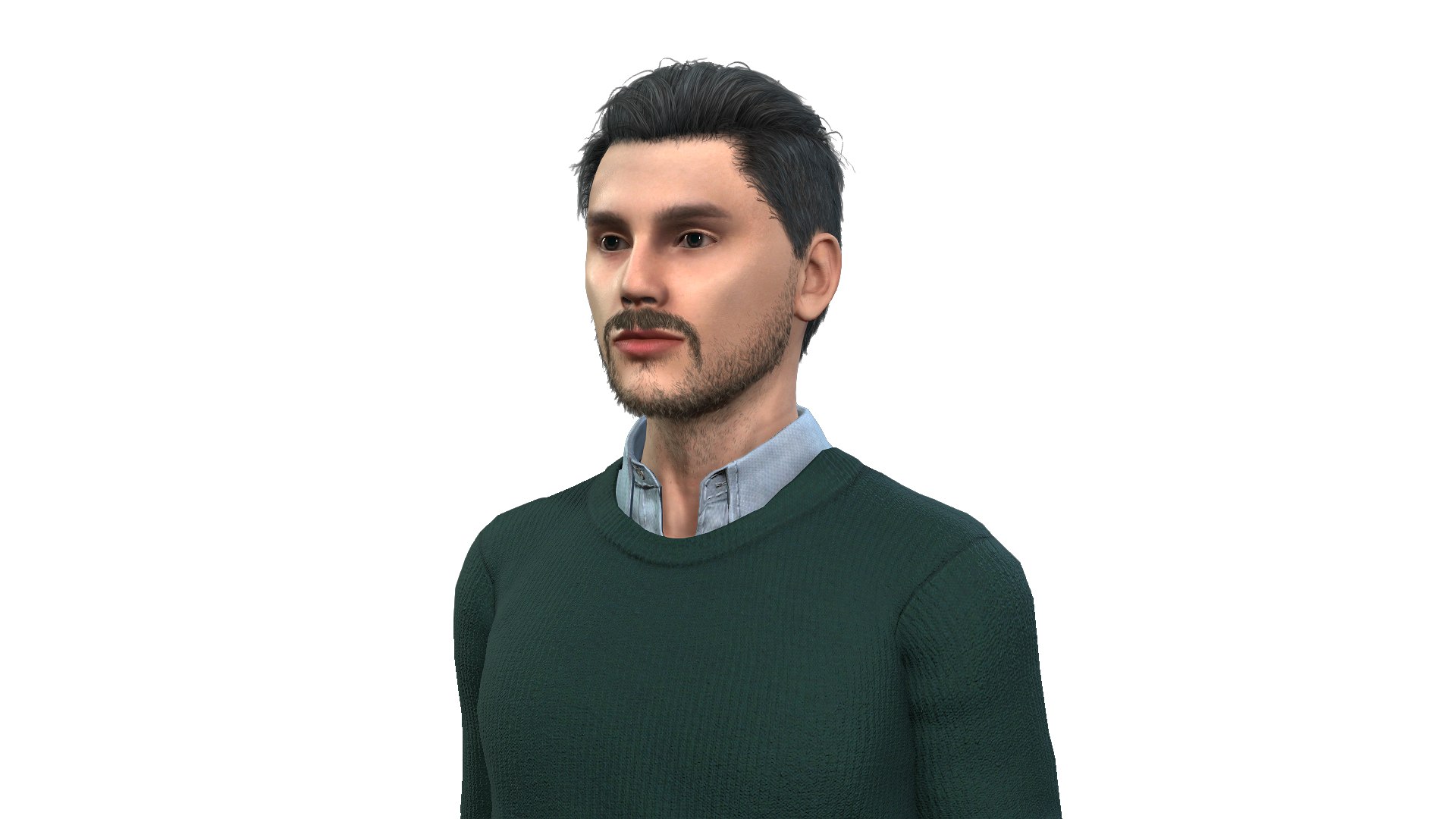 Realistic Man Character Game And Animation Ready 3D Model - TurboSquid ...