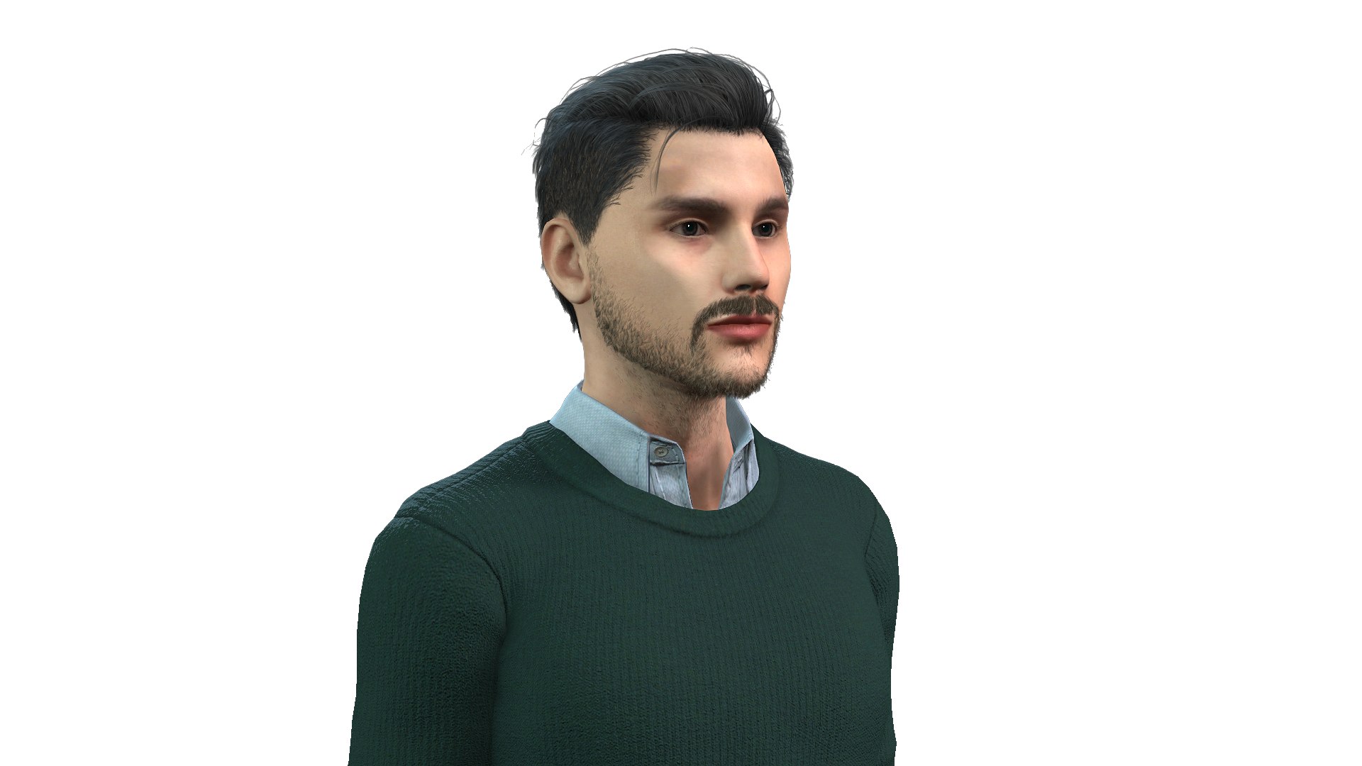 Realistic Man Character Game And Animation Ready 3D Model - TurboSquid ...