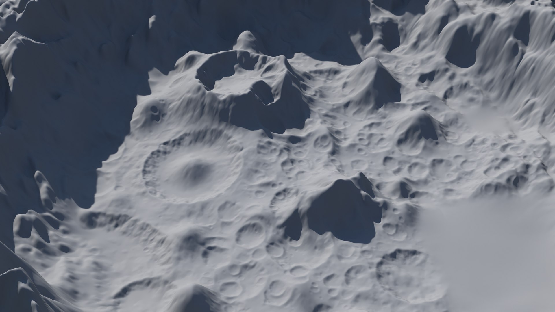 Moon Crater Terrain For Games 3D Model - TurboSquid 2285967