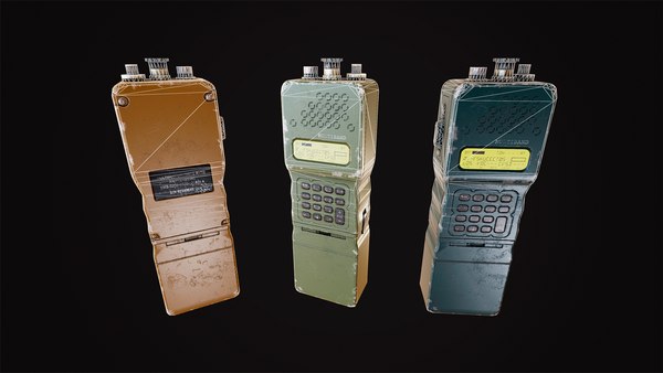 Military portable radio set 3D model - TurboSquid 1700895
