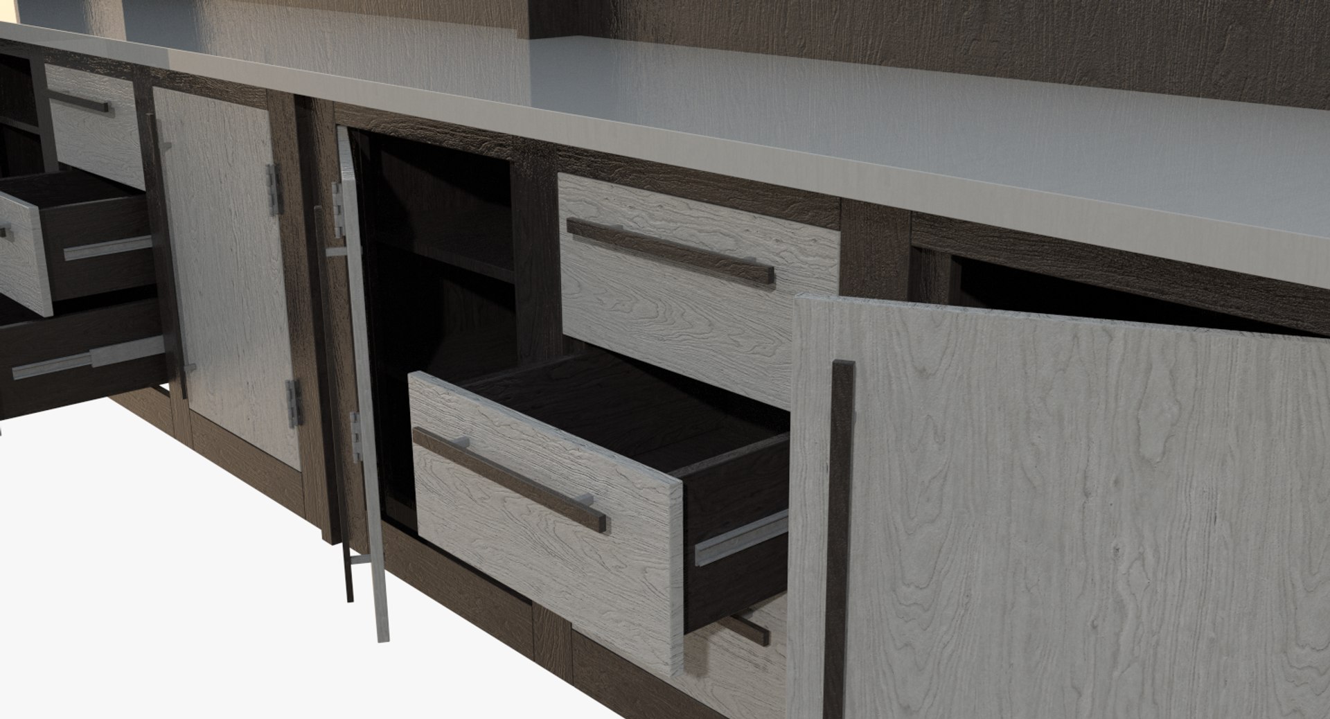 3d Interactive Kitchen Bar Counter Model