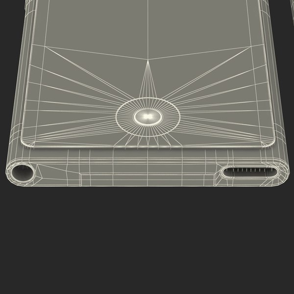 3d yellow ipod nano 7th model