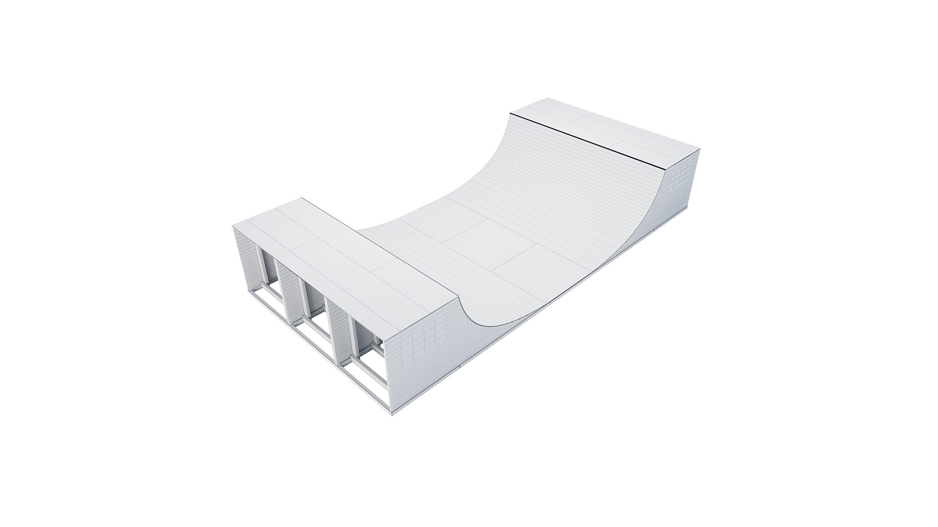 3D OC Ramps Halfpipe Ramp - TurboSquid 2126631