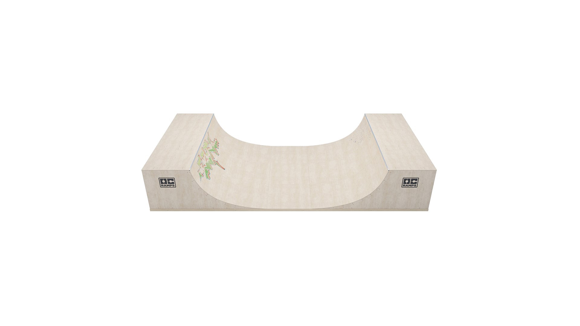 3D OC Ramps Halfpipe Ramp - TurboSquid 2126631