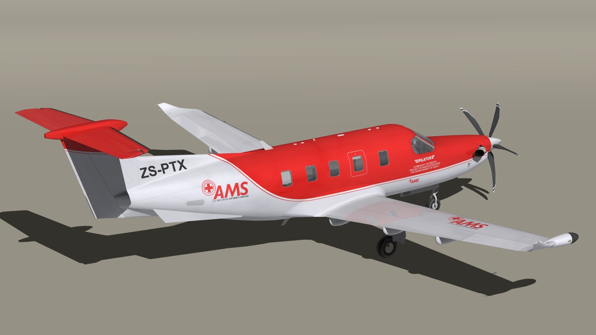 3D Pilatus PC12 AMS - TurboSquid 2096782