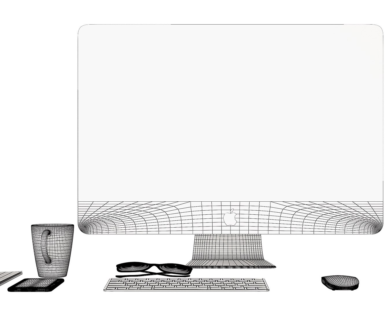 Desktop Office 3D Model - TurboSquid 1236788