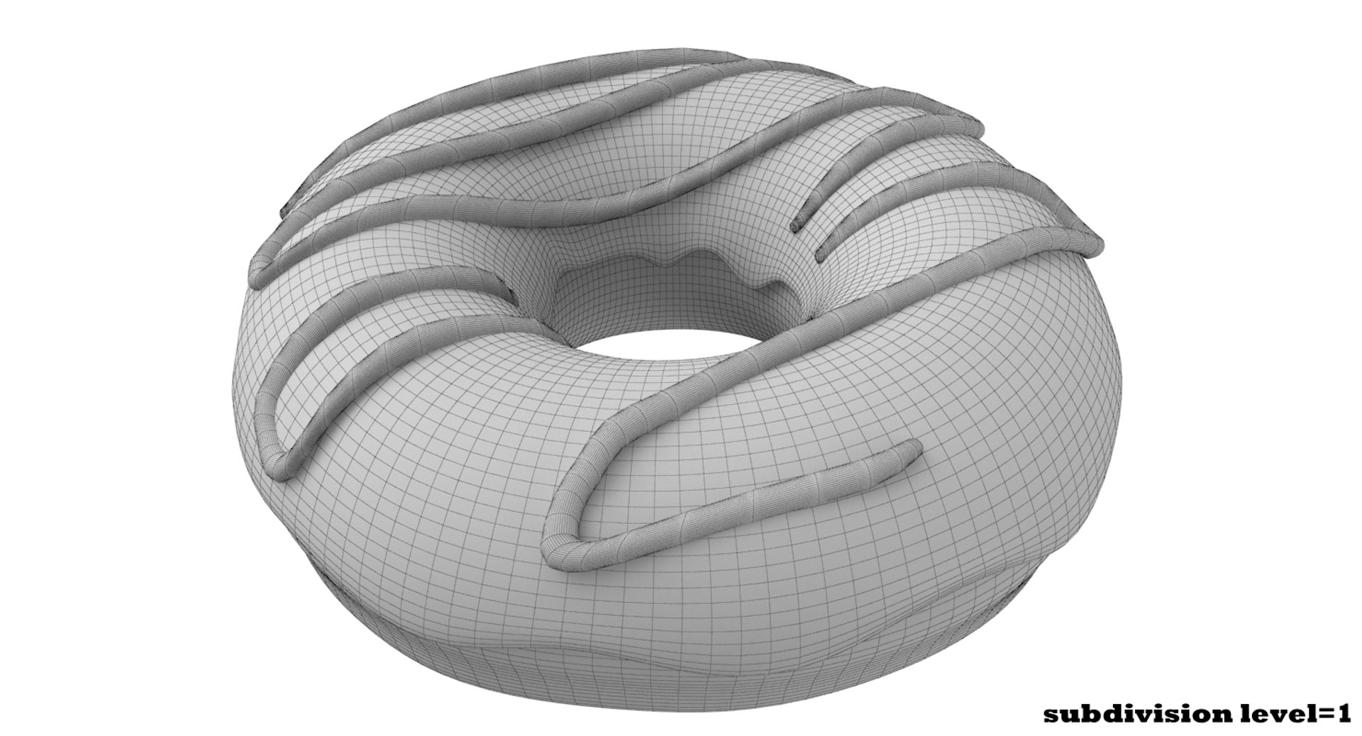 3D donut modeled - TurboSquid 1310999