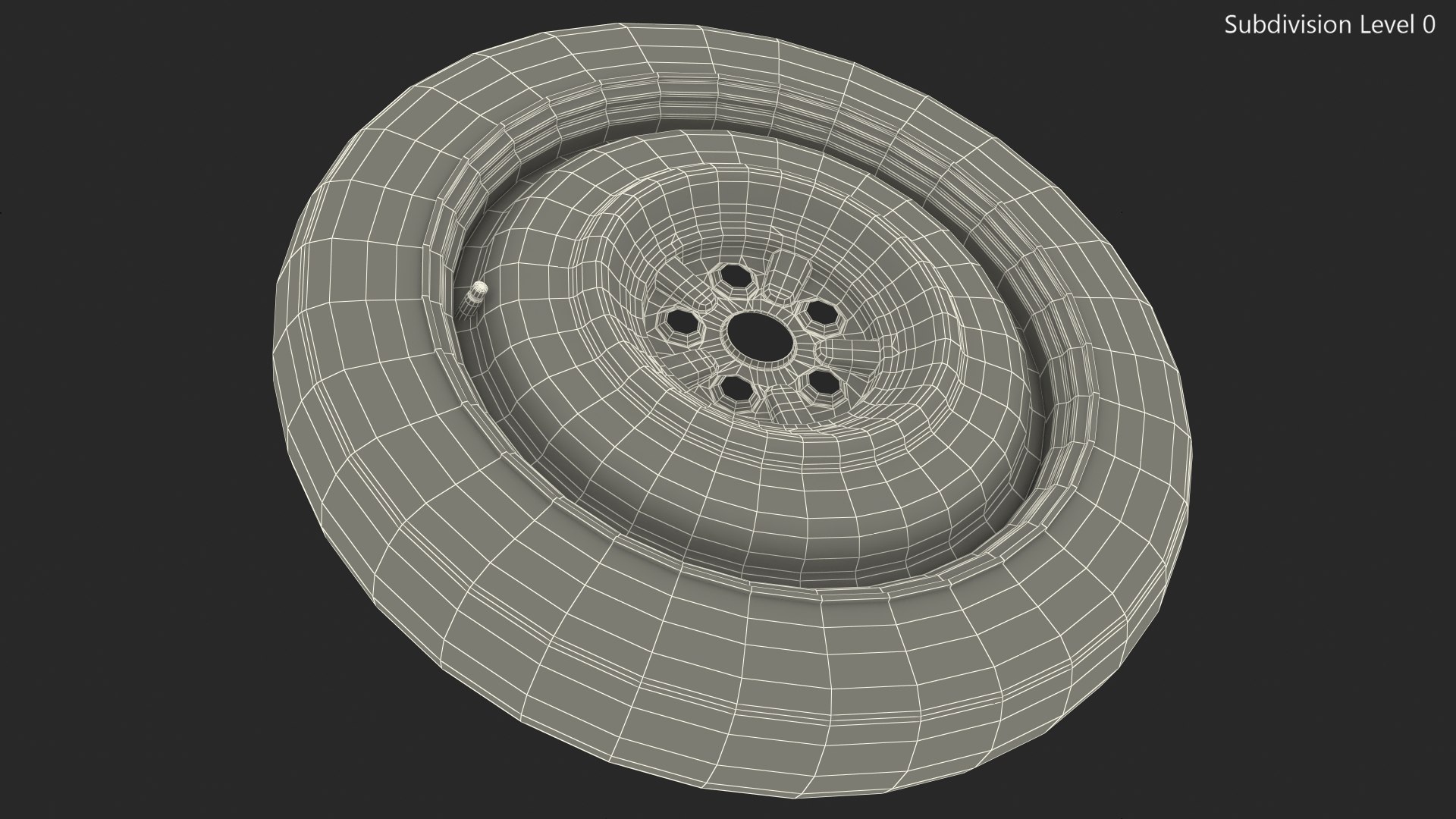 3D Model Temporary Spare Wheel With Tyre 125 R15 - TurboSquid 1745119