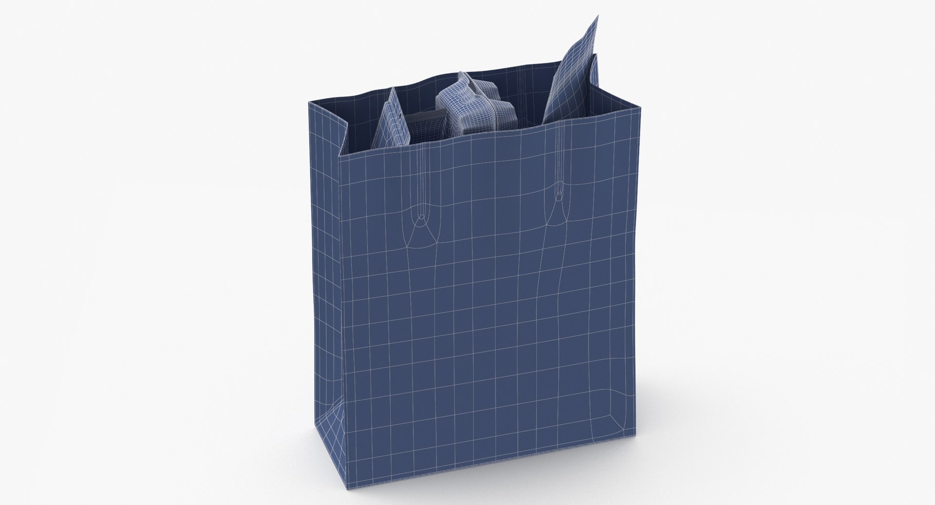 Bagged Groceries Paper Bag 3D Model - TurboSquid 1864575