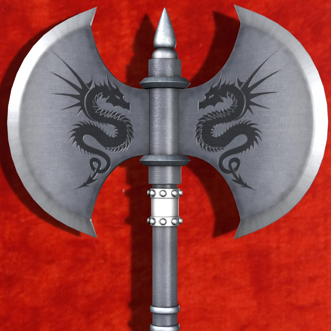 Battle Axe 3d Obj