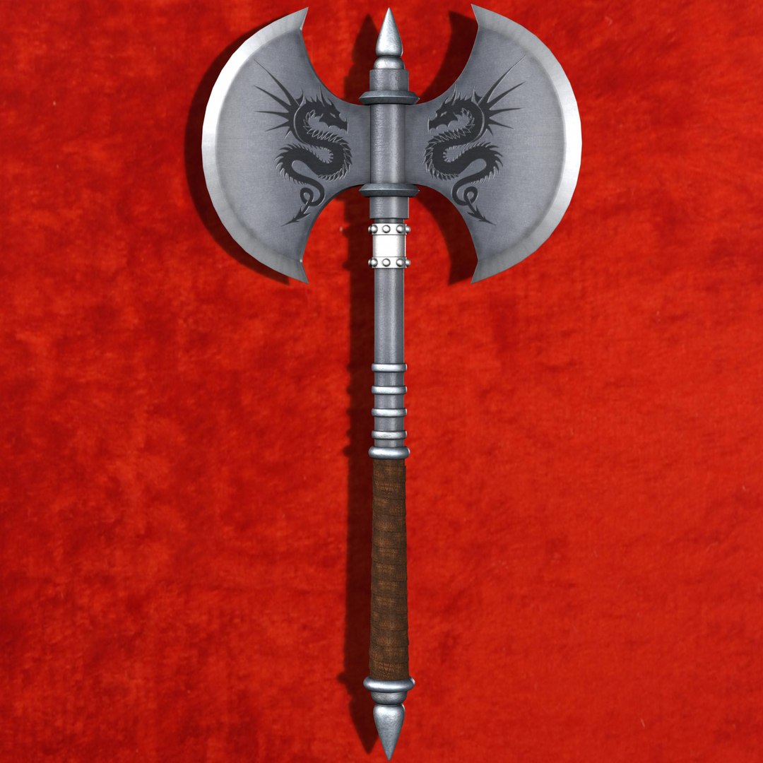 Battle Axe 3d Obj