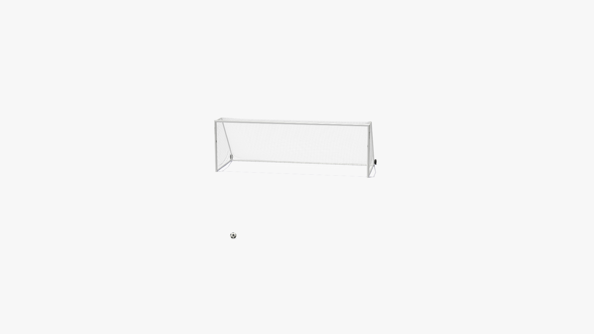 Animated Soccer Ball Hits The Bar And Bounces Back Off 3D Model ...