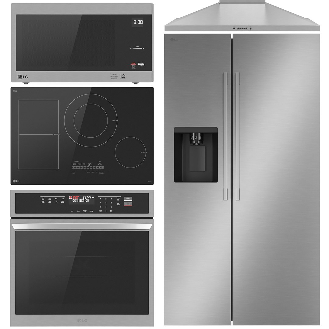 LG Kitchen Appliance Collection 3D Model - TurboSquid 2393506