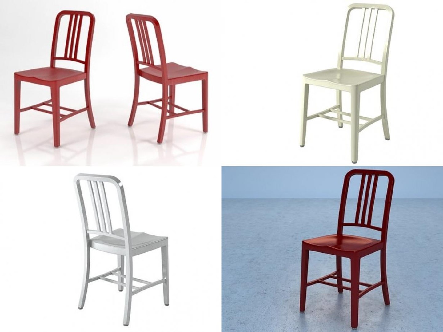 3D Navy Chair - TurboSquid 1183813