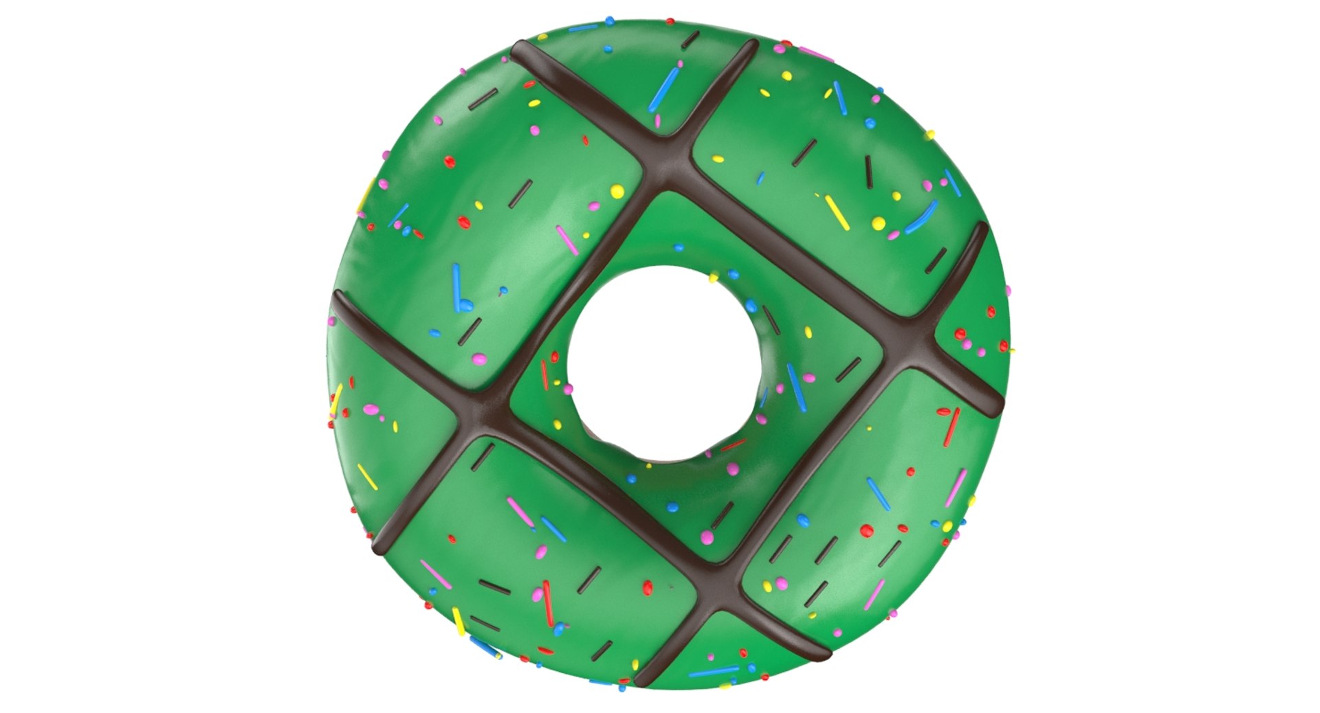 3D Donut Modeled Model - TurboSquid 1311020
