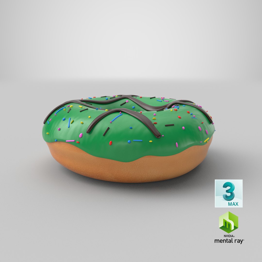 3D Donut Modeled Model - TurboSquid 1311020