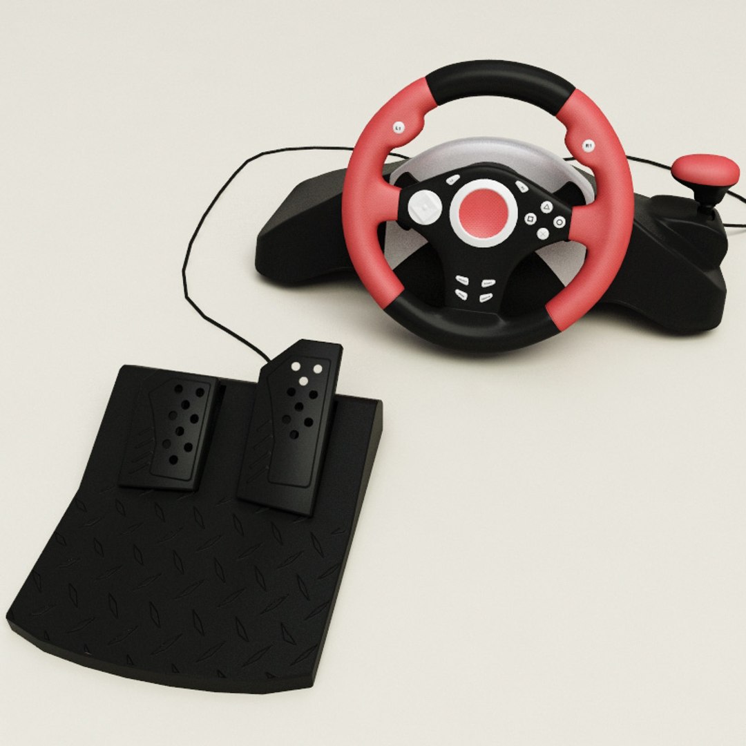 3d Model Usb Steering Wheel