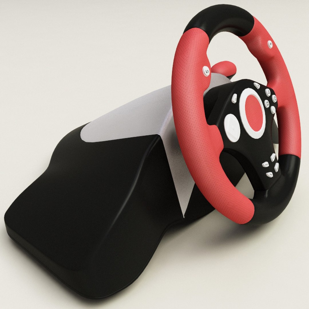 3d Model Usb Steering Wheel