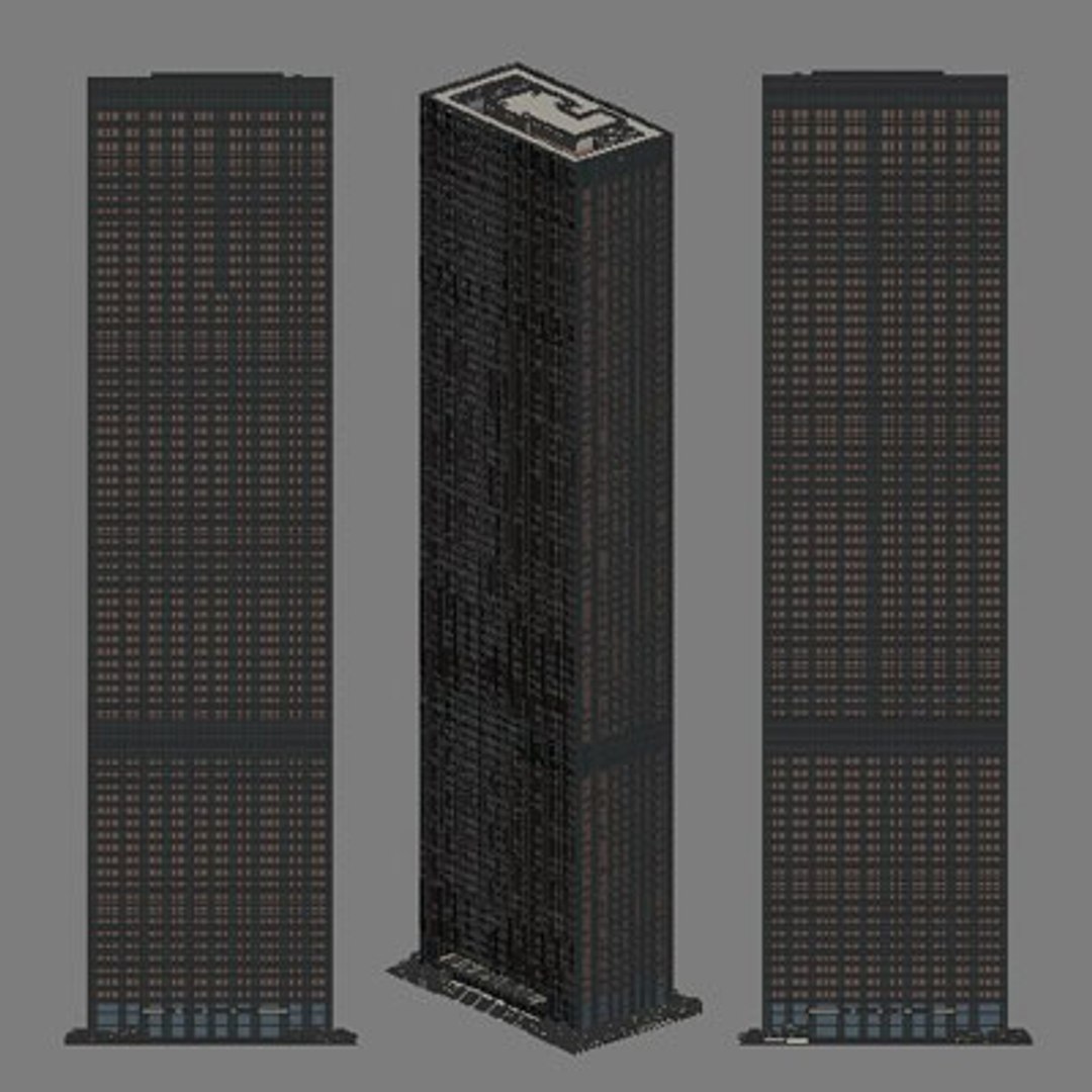 Trump World Tower Building 3d Model