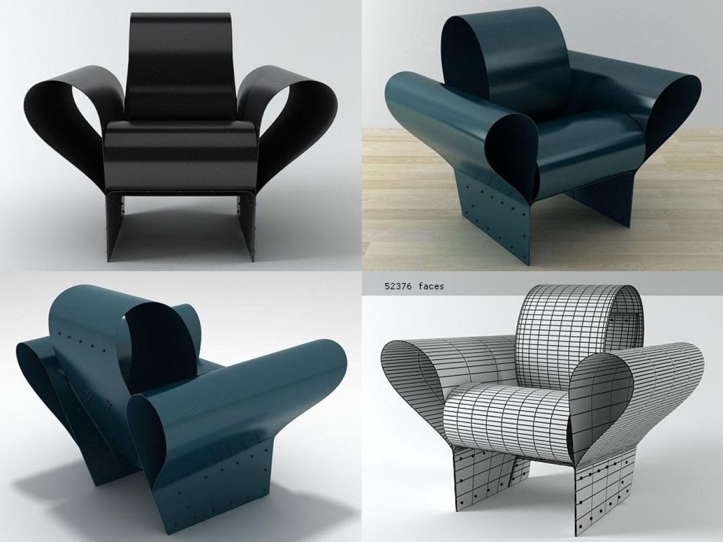 Bad tempered chair vitra model - TurboSquid 1183121