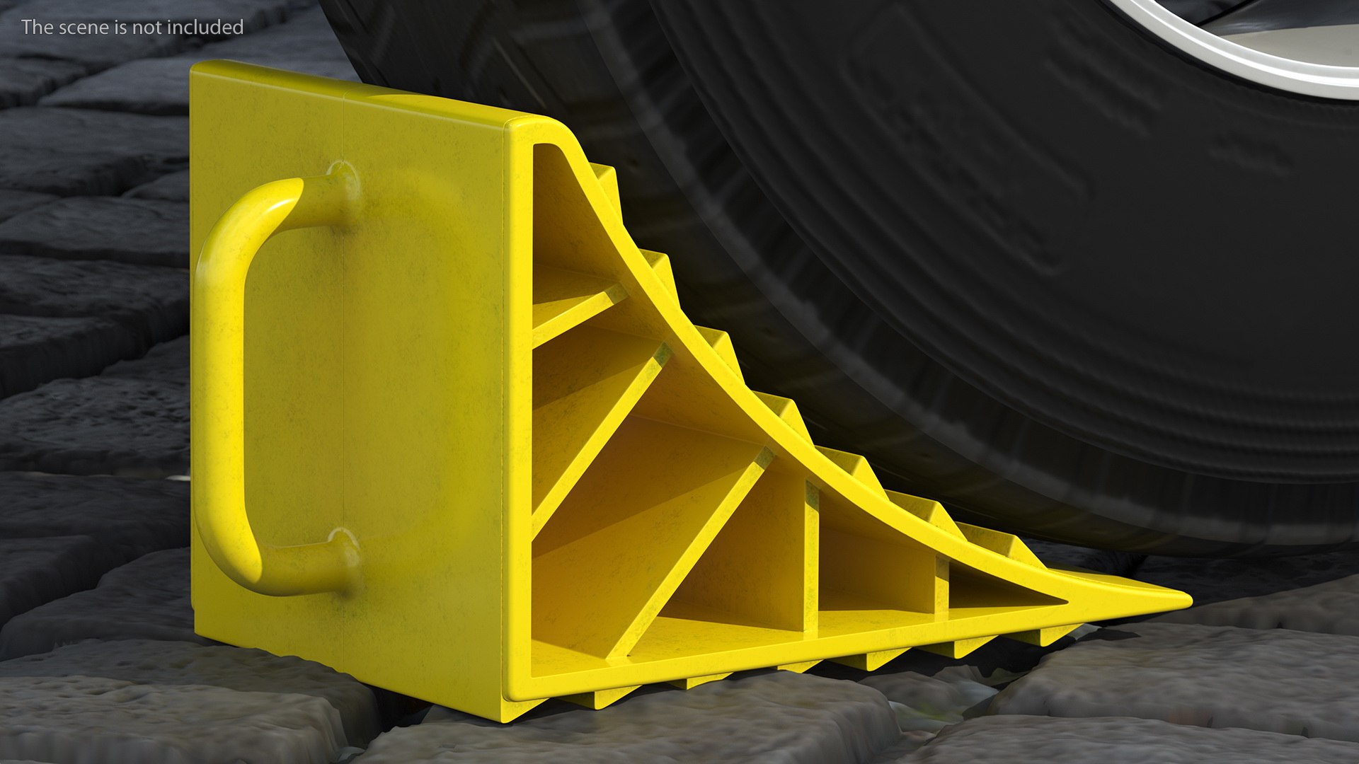 Plastic Wheel Chock Yellow 3D Model - TurboSquid 1903142
