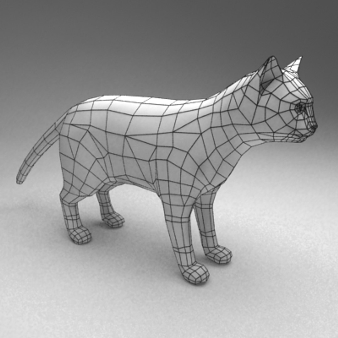 rigged cat 3d model