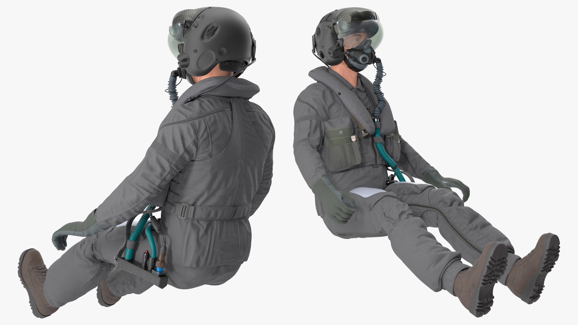 F-35 Fighter Pilot In Seated Position 3D Model - TurboSquid 2378790