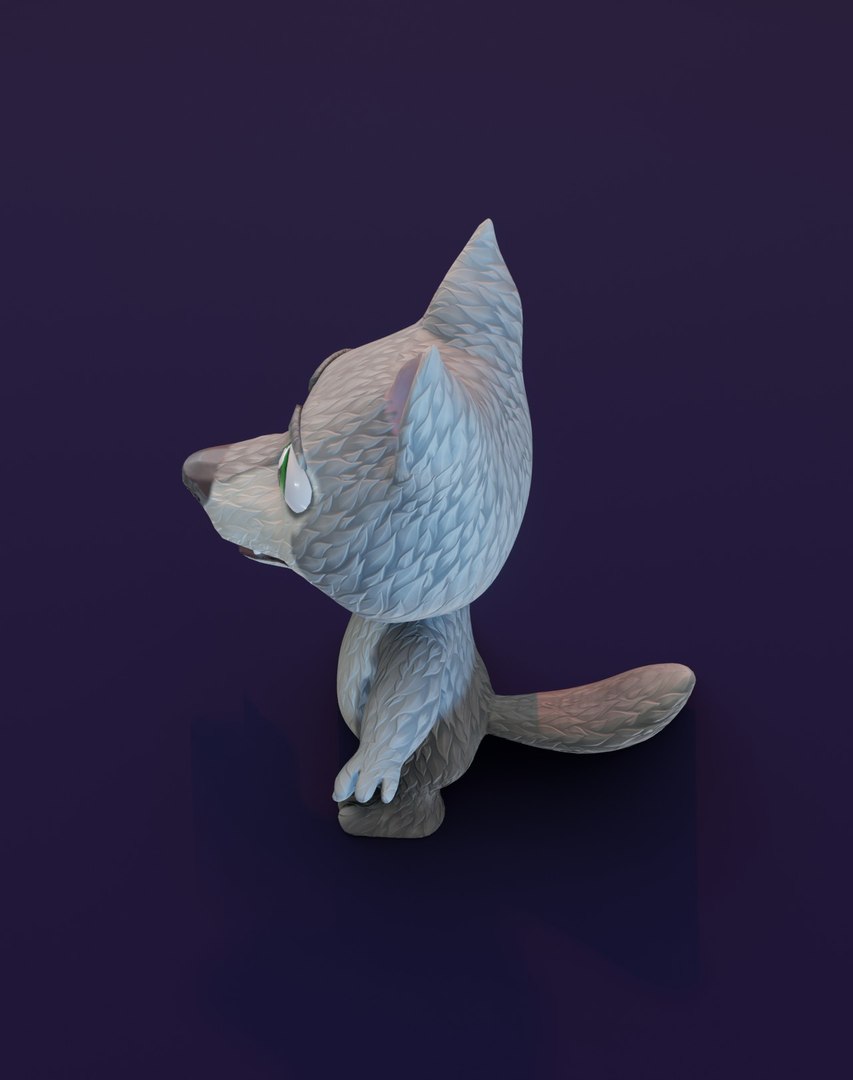 Cartoon Wolf Animated 3D Model 3D - TurboSquid 1821015