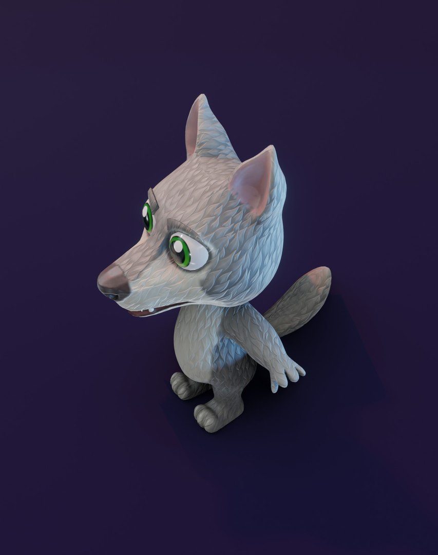 Cartoon Wolf Animated 3D Model 3D - TurboSquid 1821015
